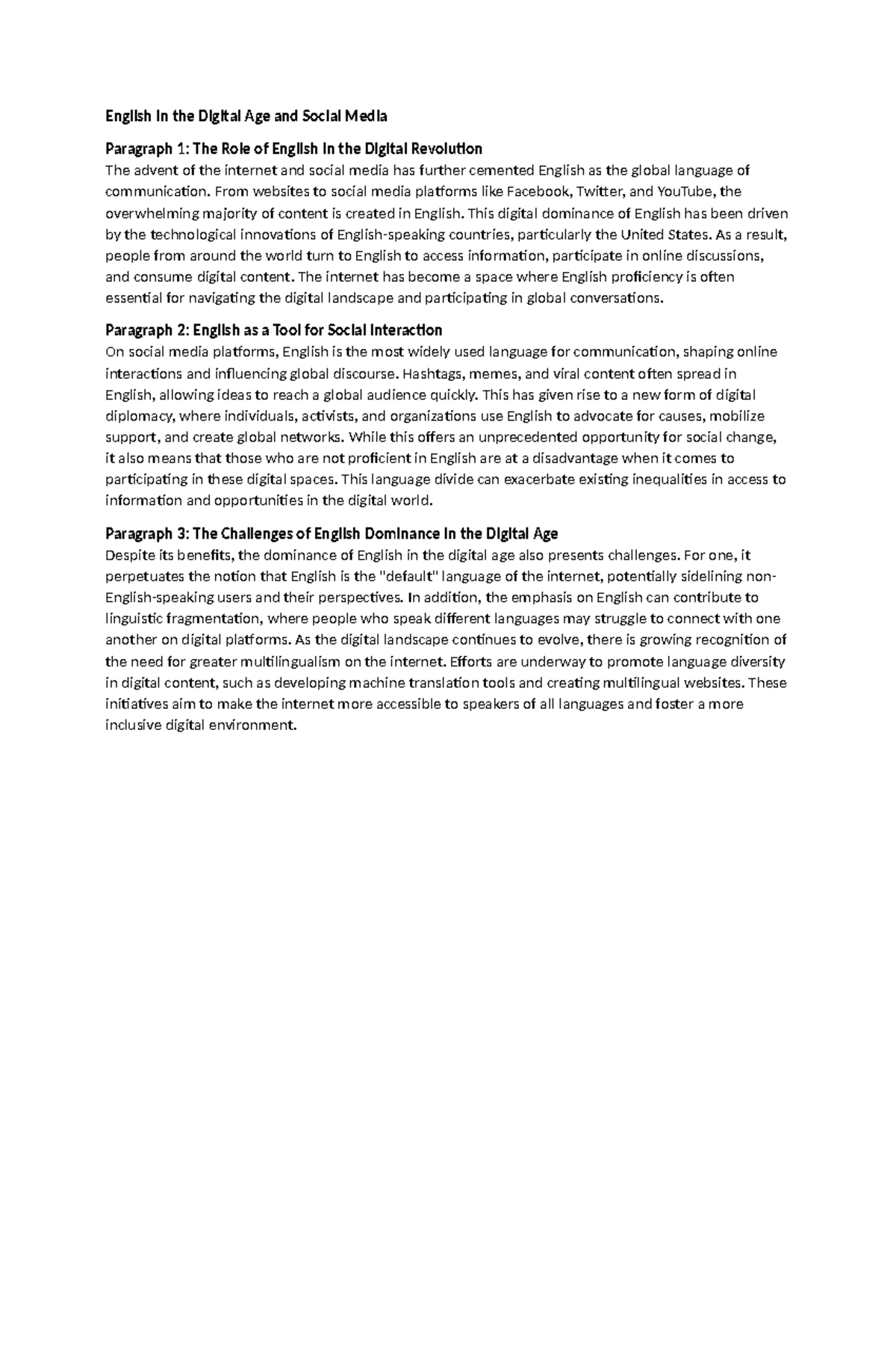 English in the Digital Age and Social Media - English in the Digital ...