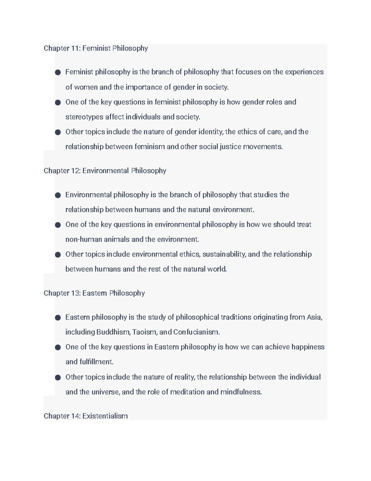 Intro to Philosophy - Chapter 11: Feminist Philosophy Feminist ...