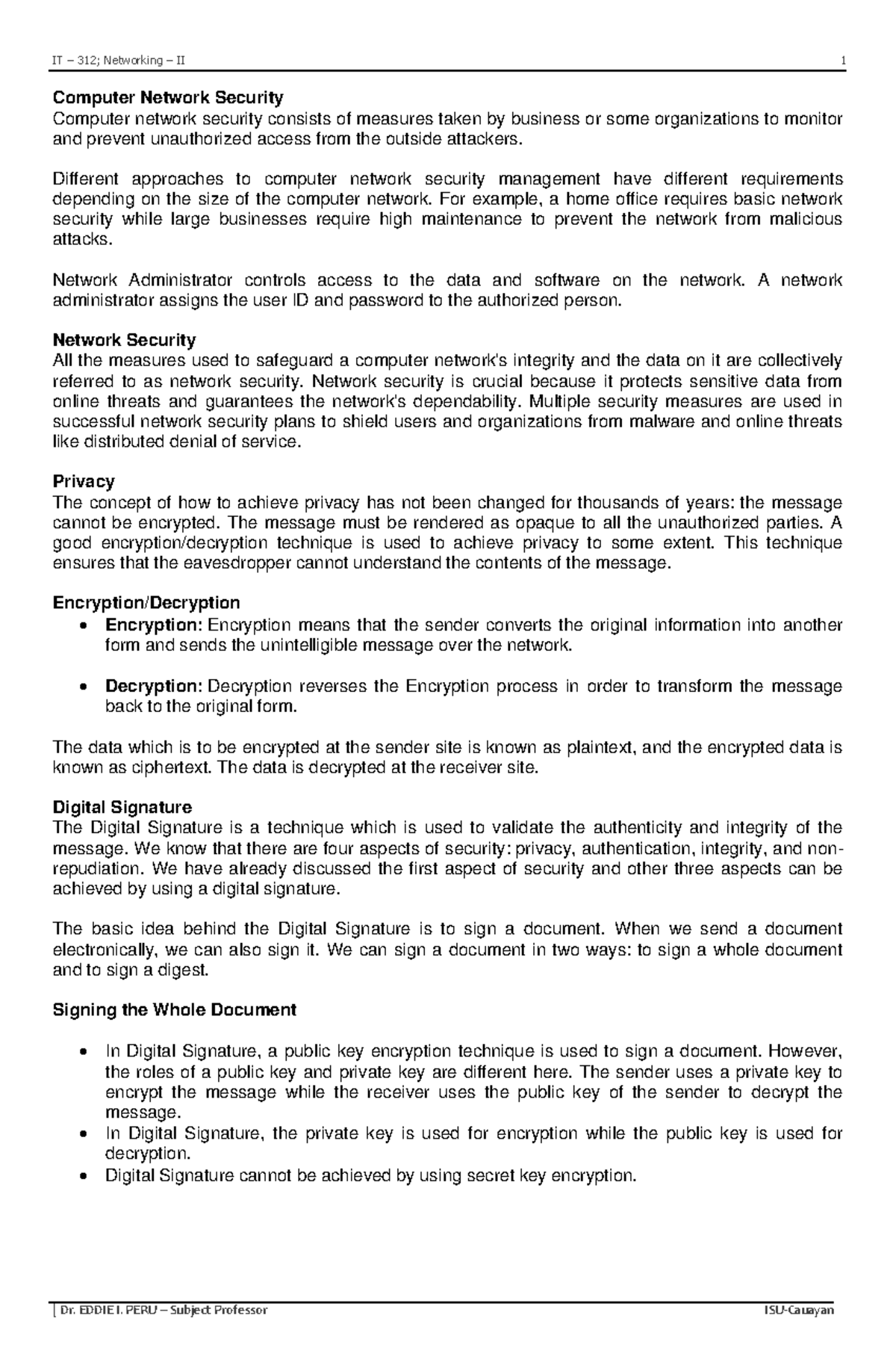 2 net 2 net security - Network models - Computer Network Security ...