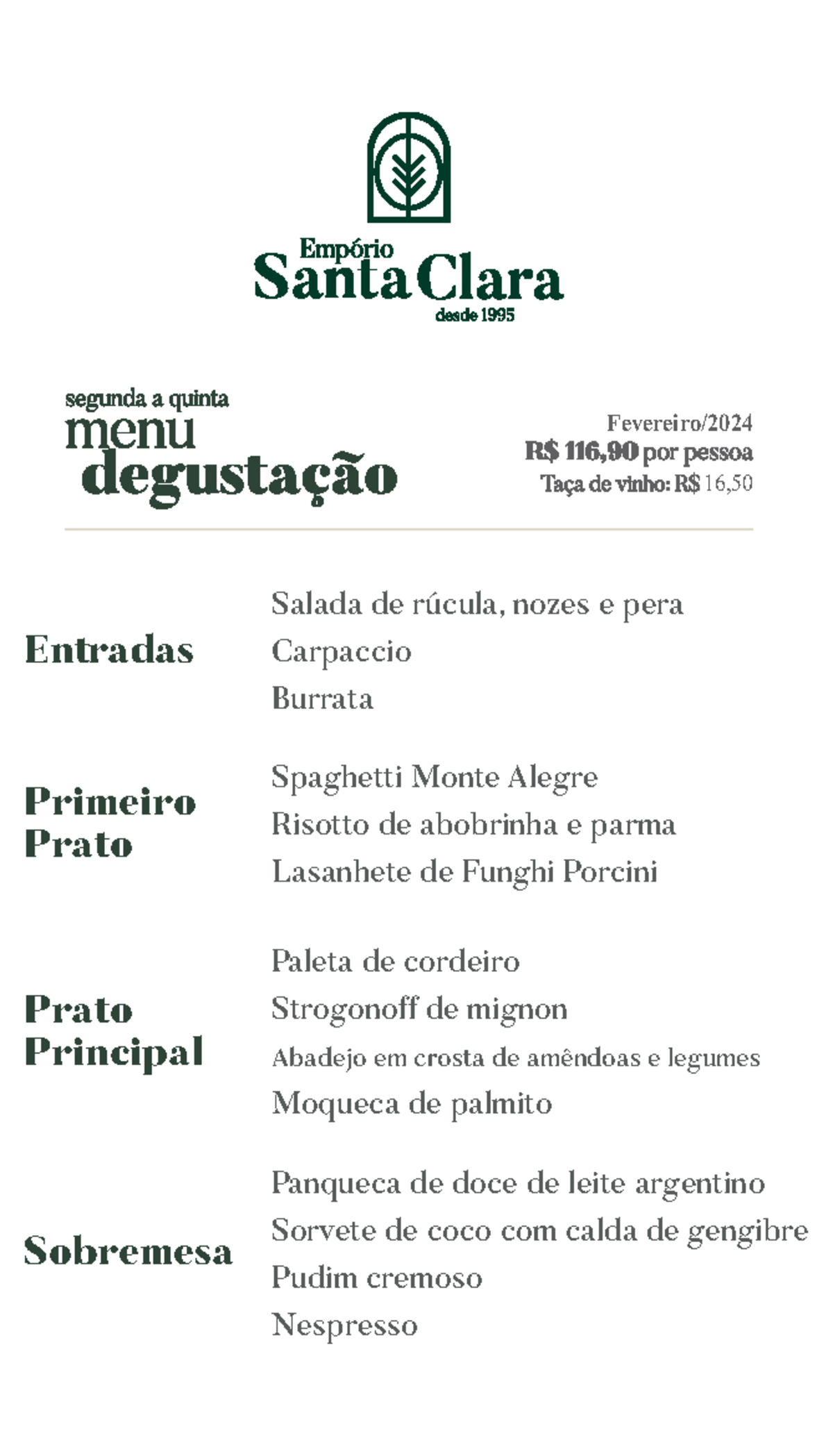 Cardapio - .mzndndbdbbxj - Fevereiro/ 16, Entradas Primeiro Prato Prato ...