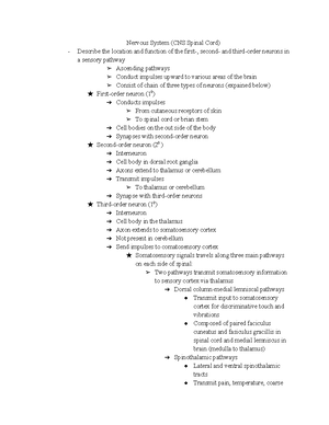 Spinal Reflexes and Reflex Arcs - BIOL201 - Studocu