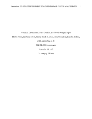 WK2-Reliability Worksheet - By: Diana Hurtado Reliability and Validity ...