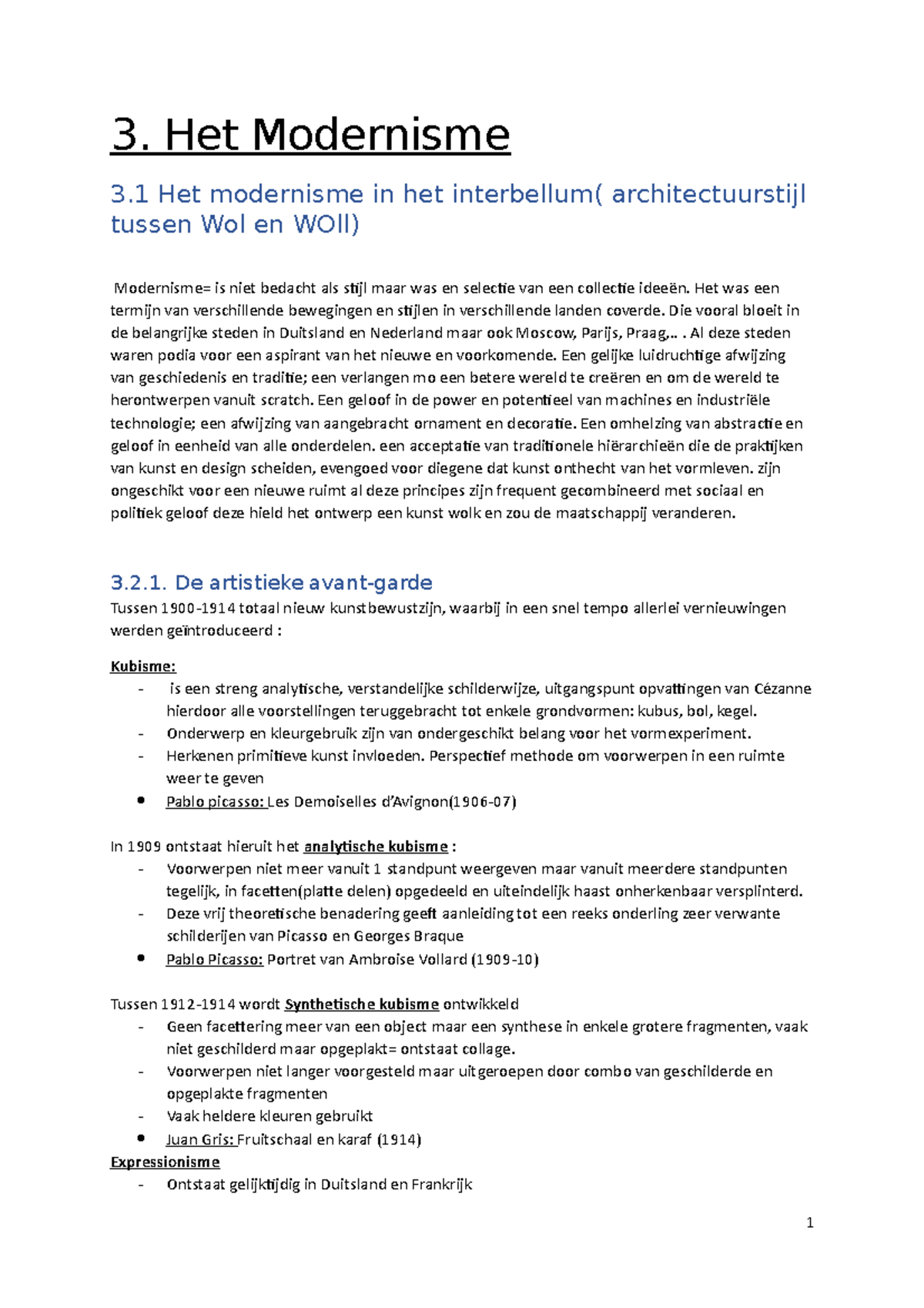 Modernisme - 3. Het Modernisme 3 Het modernisme in het interbellum( architectuurstijl tussen Wol ...