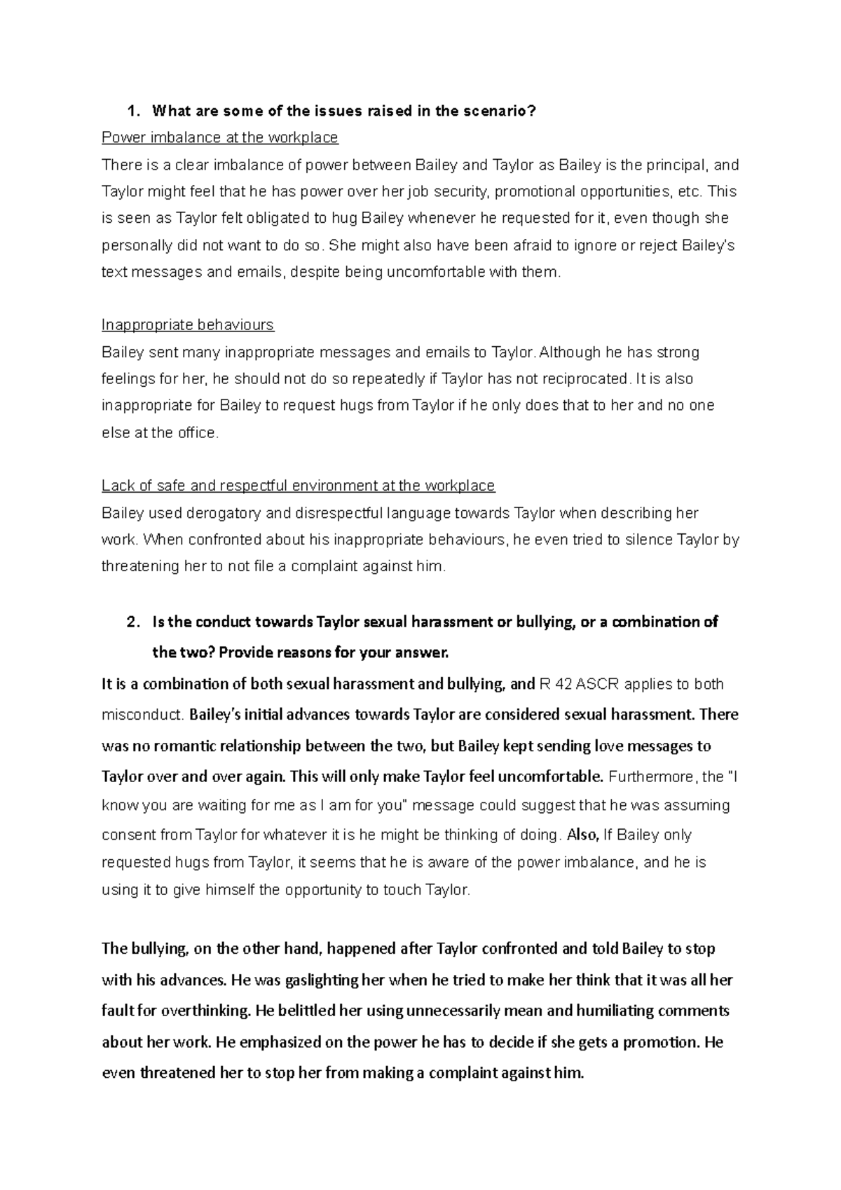 EPR 4.2 (Completed) - Ethics and professional responsibility - What are ...