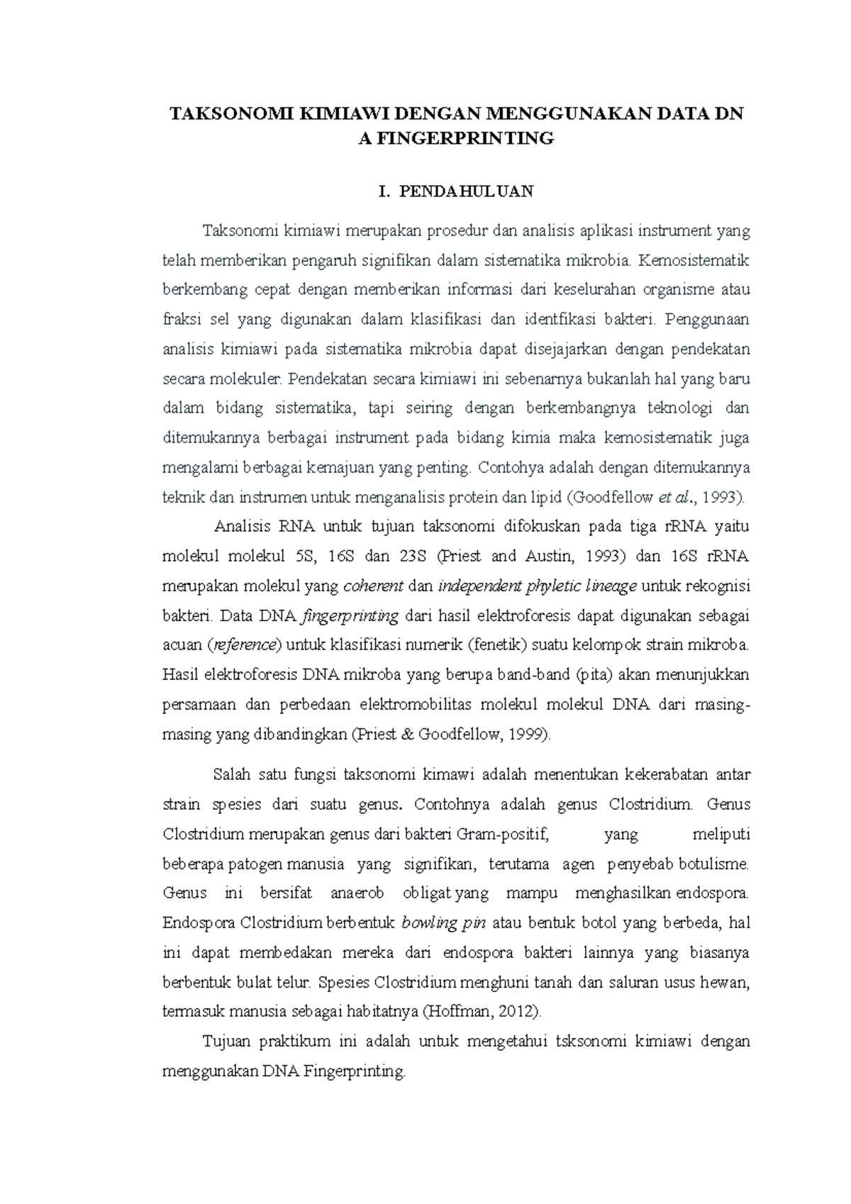 TAKSONOMI KIMIAWI DENGAN MENGGUNAKAN DATA DNA FINGERPRINTING ...