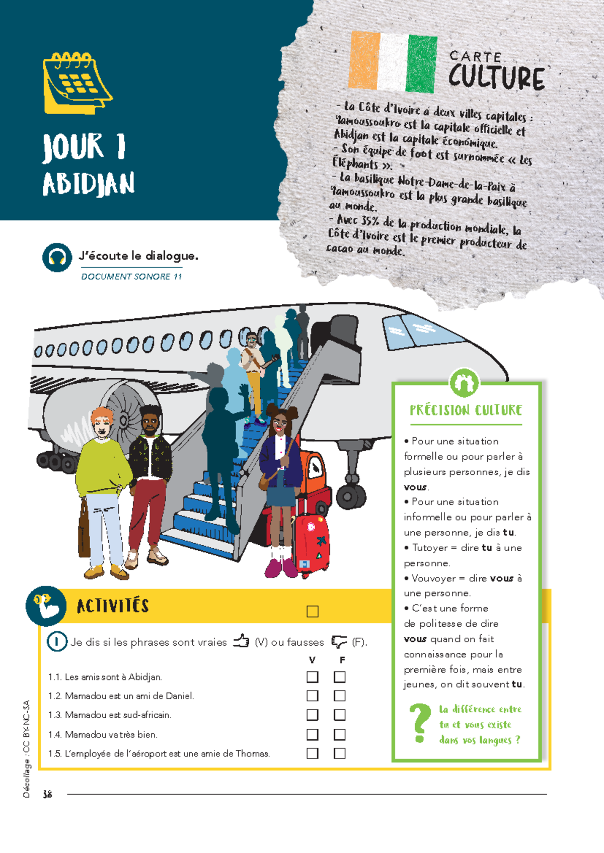 Escale 1 La Côte d Ivoire Brouillon - 38 JOUR 1 ABIDJAN J’écoute le ...