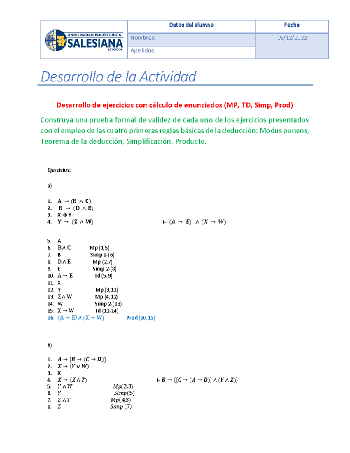Tarea 2 SM - Deeber - Datos del alumno Fecha Nombres: 15/12/ Apellidos ...