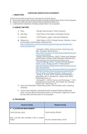 Chromosomes Lesson Plan - DETAILED LESSON PLAN IN SCIENCE 9 I ...