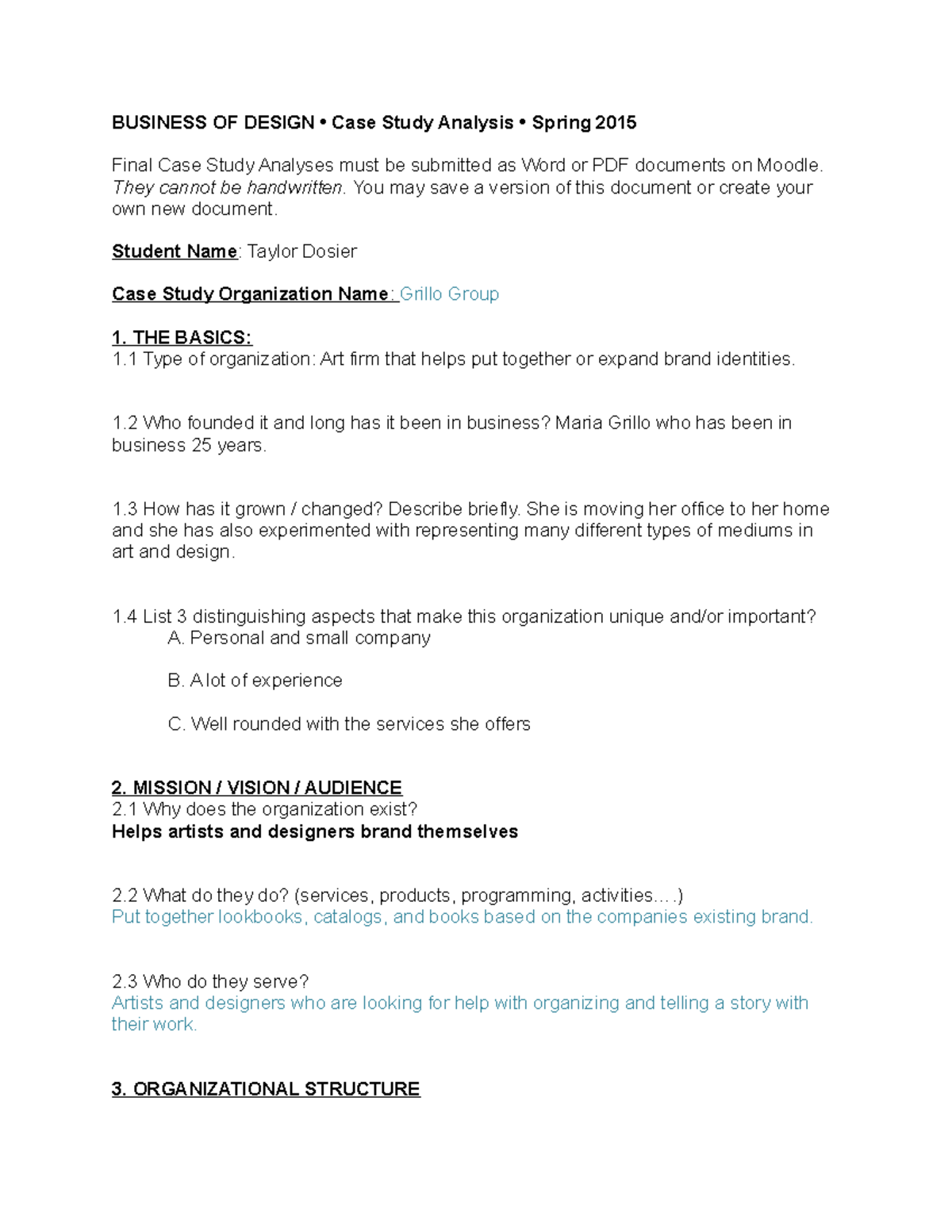 Case Study Grillo Group - BUSINESS OF DESIGN • Case Study Analysis ...