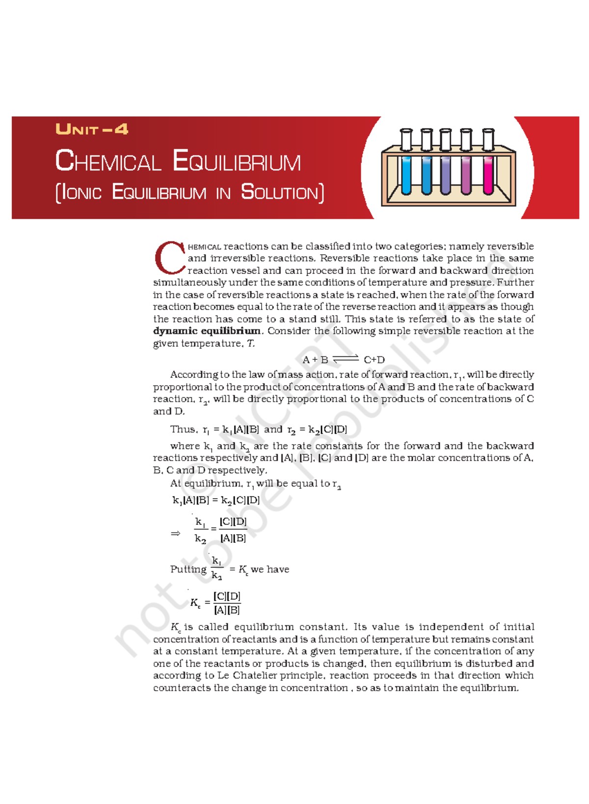 Kelm204 - Information on cluster task - UNIT– CHEMICAL EQUILIBRIUM (IONIC EQUILIBRIUM IN ...