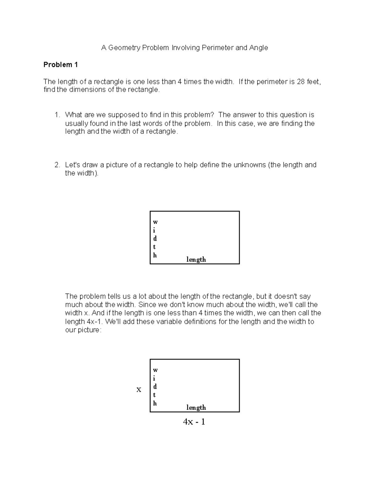 A Geometry Problem Involving Perimeter and Angle - If the perimeter is ...