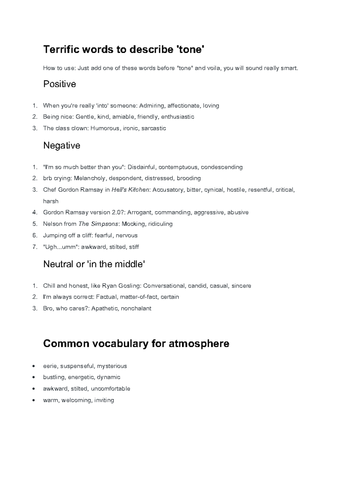 File 4 - mnnnnn - Terrific words to describe 'tone' How to use: Just ...