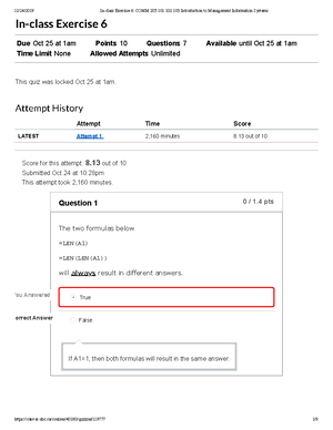 In-Class Exercise 2 COMM 205 - In-Class Exercise 2 Due Feb 15 at 11 ...