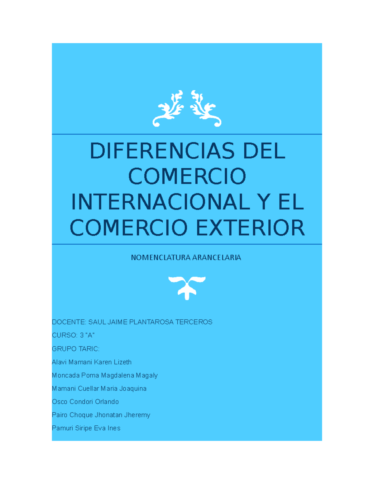 Tarea 1 Diferencias-1 - Las diferencias entre el comercio exterior y ...