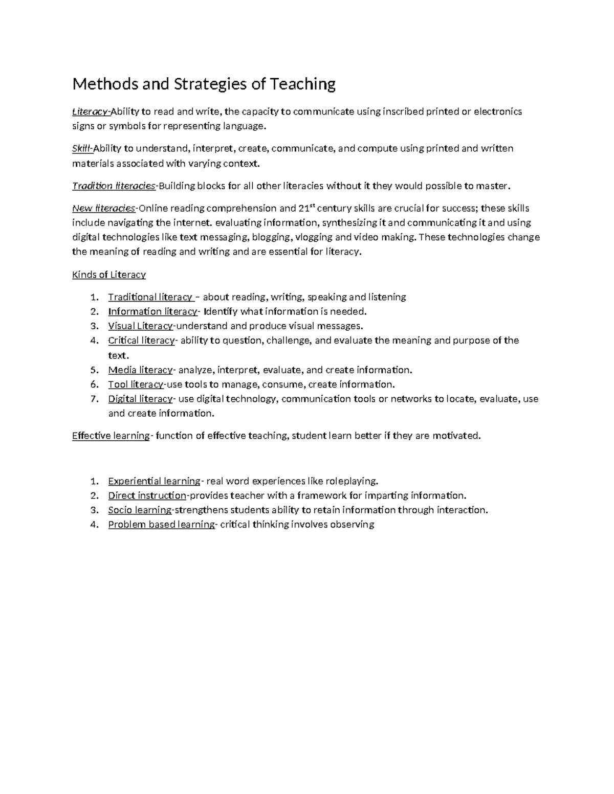 Methods and Strategies of Teachin 1 - Methods and Strategies of ...