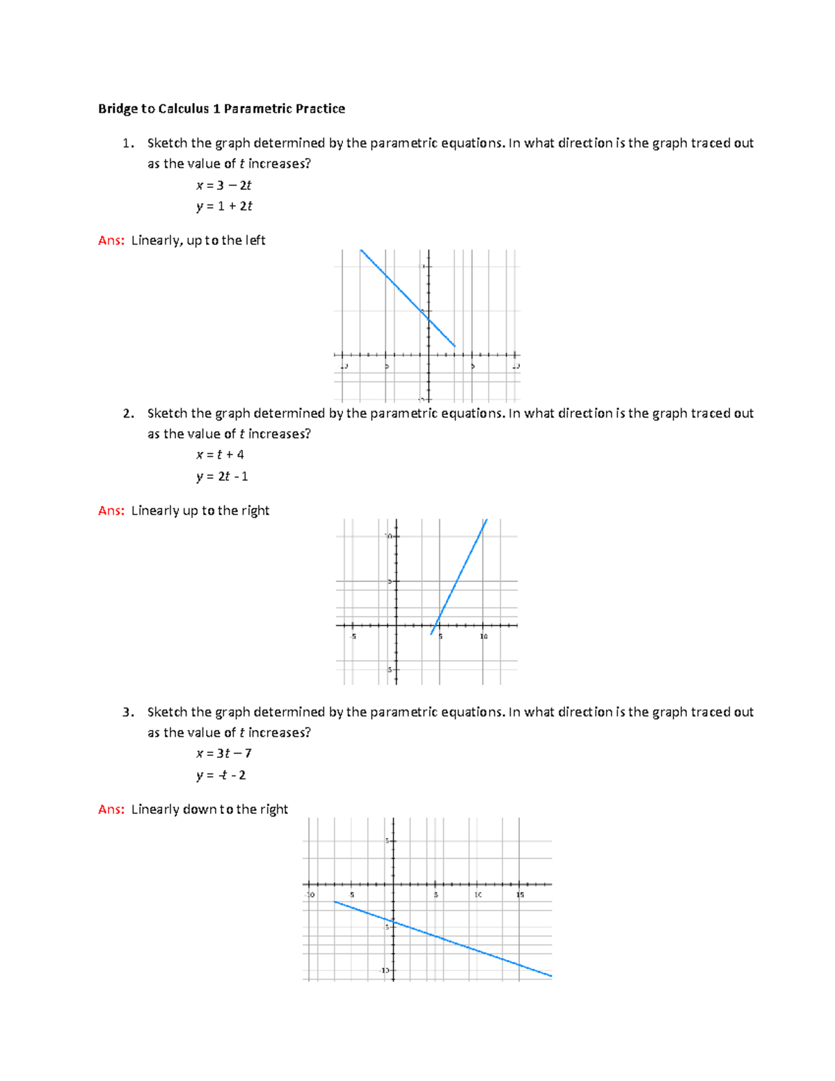 Parametrics Practice With Key Bridge To Calculus 1 Parametric parametrics-practice-with-key-bridge-to-calculus-1-parametric