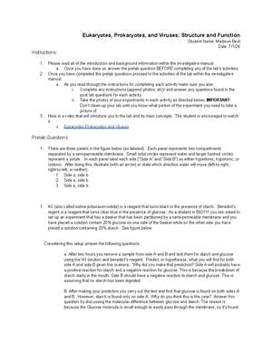 Module 3 interactive lab with graphs Gen College Biology I/Lab (BIO111 ...