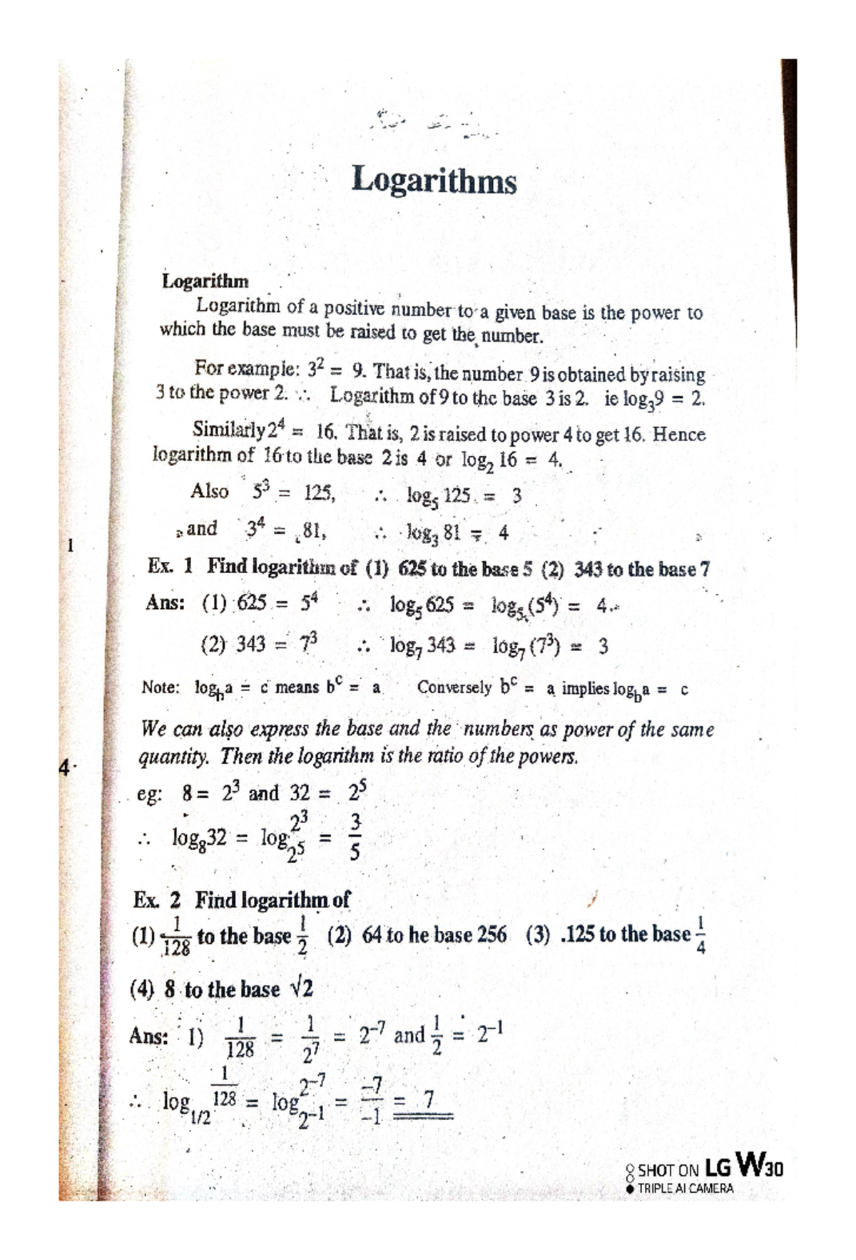 Logarithms ( rules. And applications) - BA Economics - Studocu