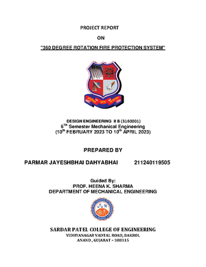 GTU Sem-6 CSE Branch Design Engineering-II B Report (3160001) - GUJARAT ...