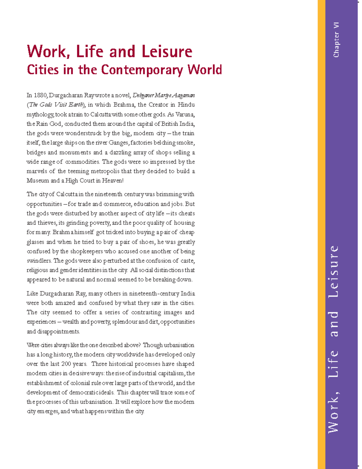 History 6 - 10th class notes - Work, Life and Leisure In 1880 ...