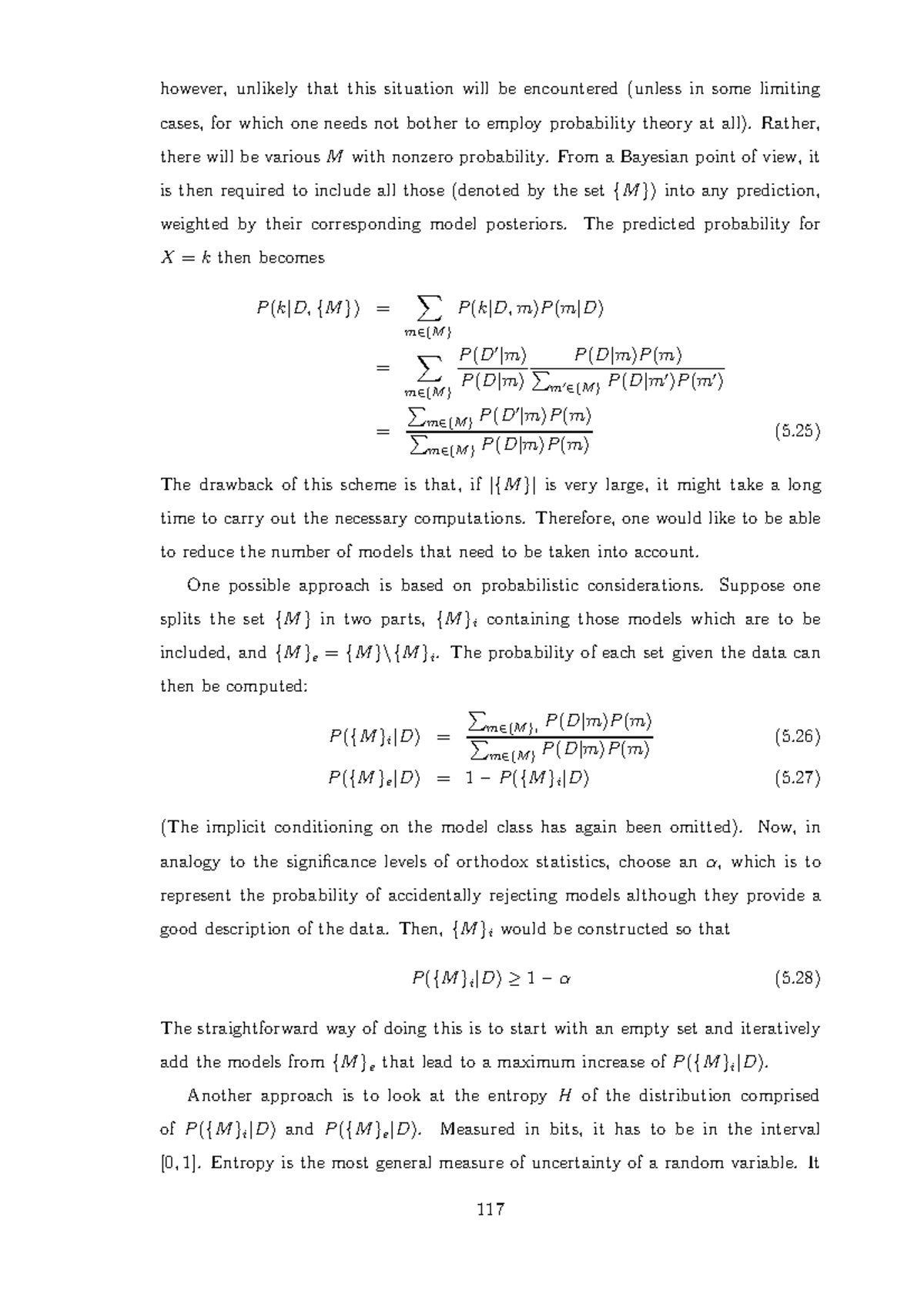 Bayesian Behaviour 5 However Unlikely That This Situation Will Be