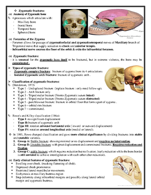 Middle Third fracture - Superiorly from the zygomaticofrontal suture of ...