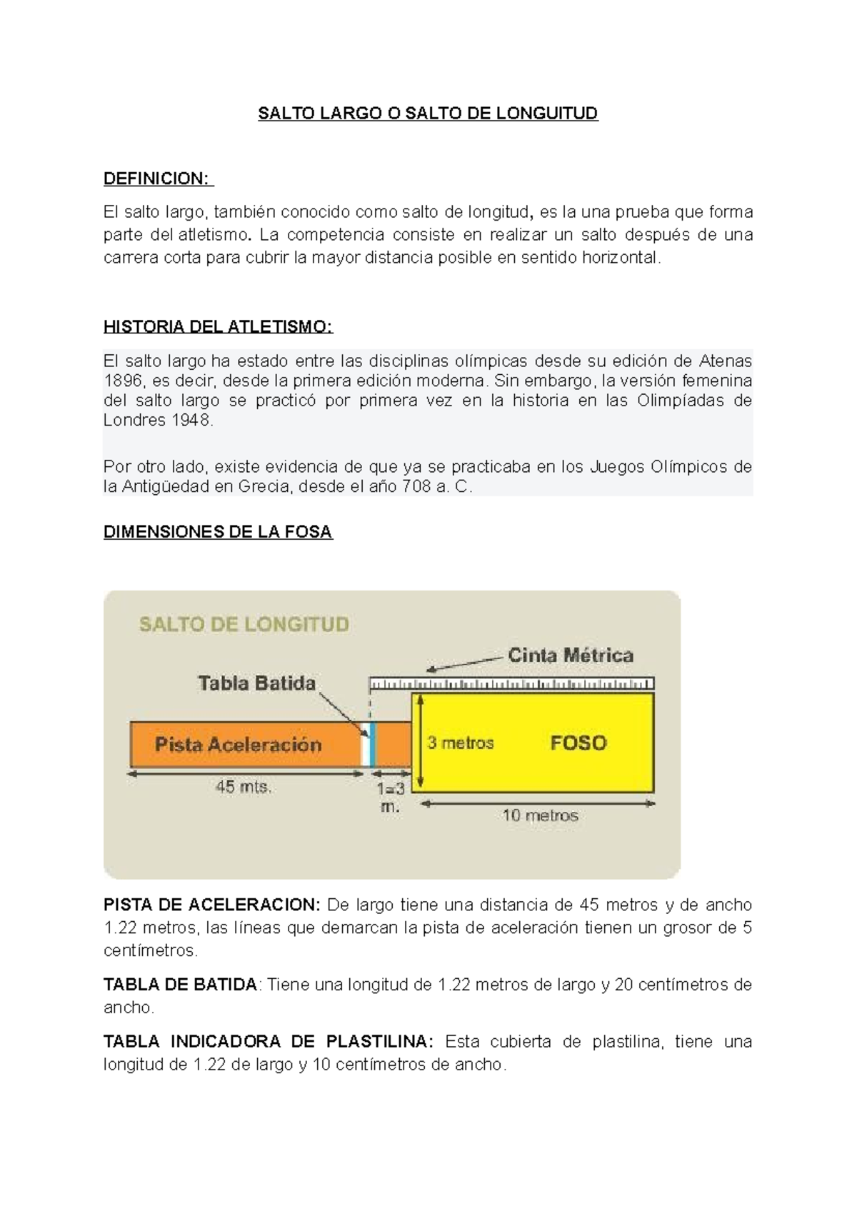 Salto Largo O Salto DE Longuitud 084013 - SALTO LARGO O SALTO DE ...