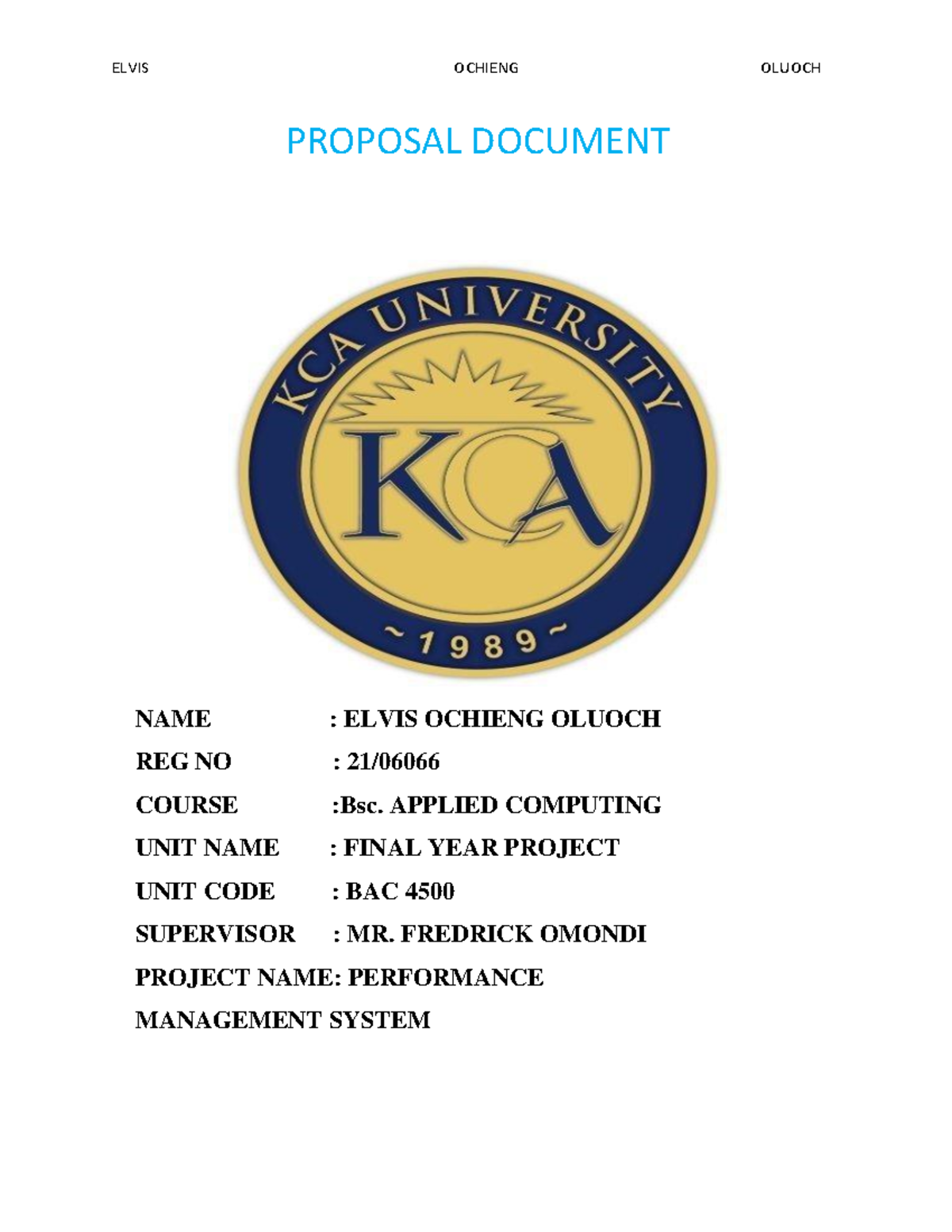 Proposal Document 19 03985 Mwololo Brian Muthama TWO SEM Project ...