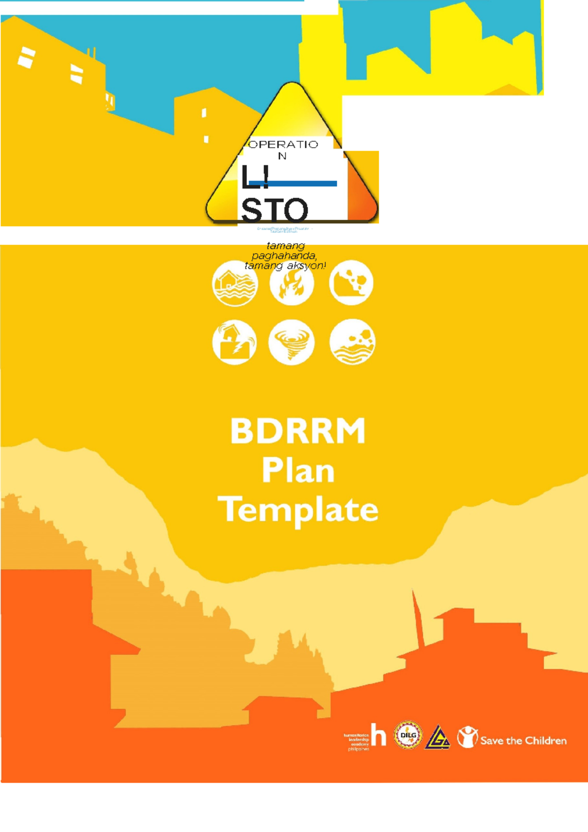 Editable Listo Bdrrm Plan Template and Format - OPERATIO N L! STO ...