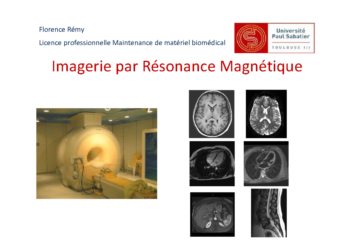 IRM 2021 - cours de l'IRM - Imagerie par Résonance Magnétique Florence ...