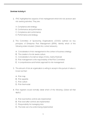 Whole Life Asset Management - Sample Questions L4M7 January 2020 CIPS ...