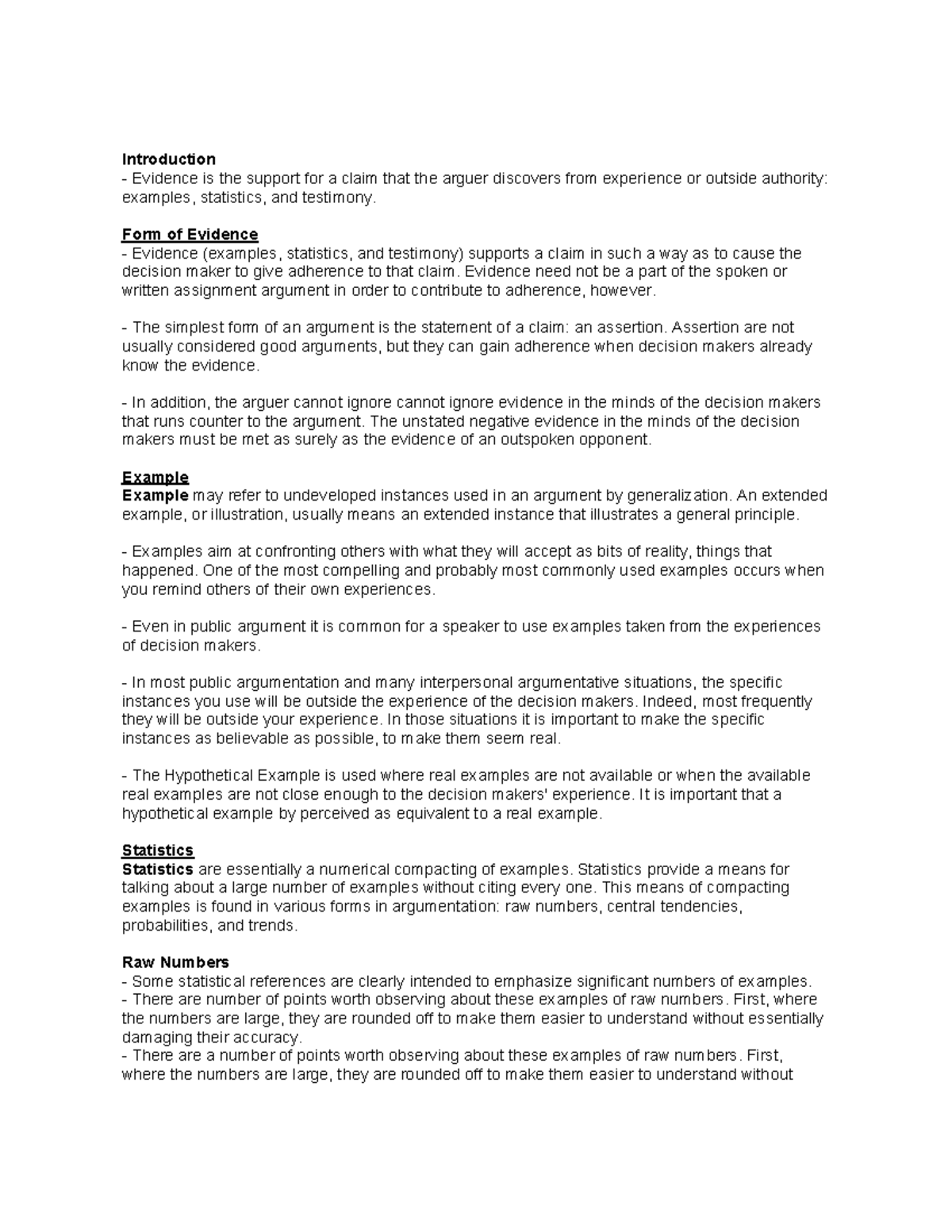 Argumentation and Advocacy Chapter 7 Reading Notes - Introduction ...