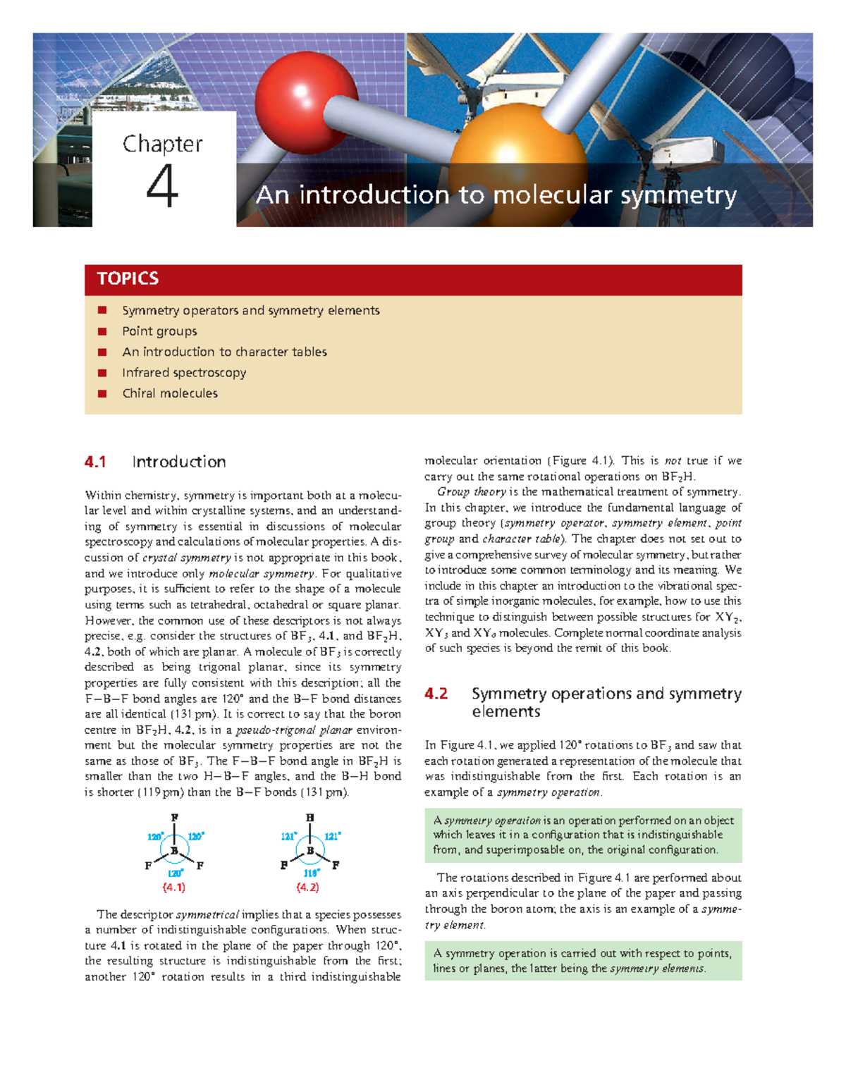 7. Symmetry HC - a organic chemistry - An introduction to molecular ...
