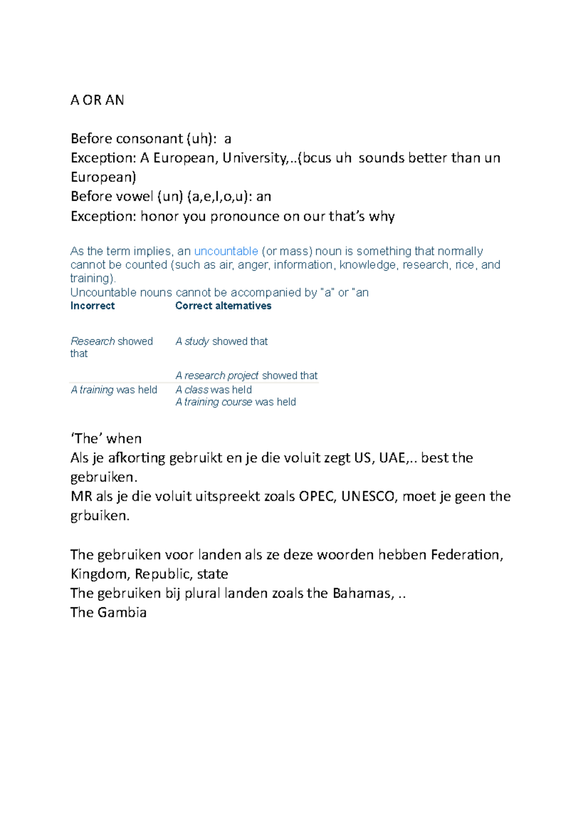 Engels-teksten en practical this not inf - Engels taalbeheersing 1 ...