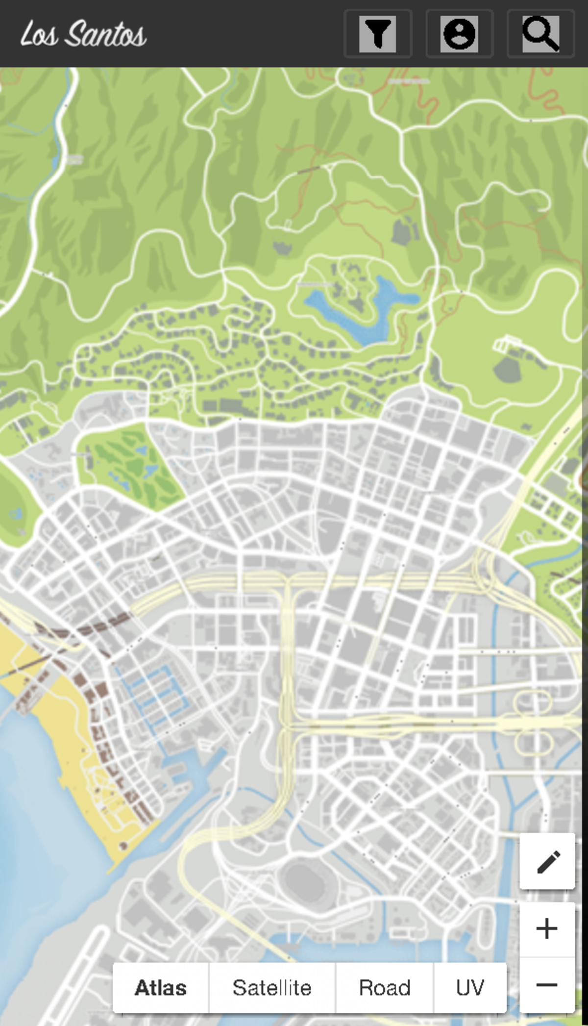 GTA 5 Interactive Map Map Genie - Atlas Satellite Road UV - Studocu