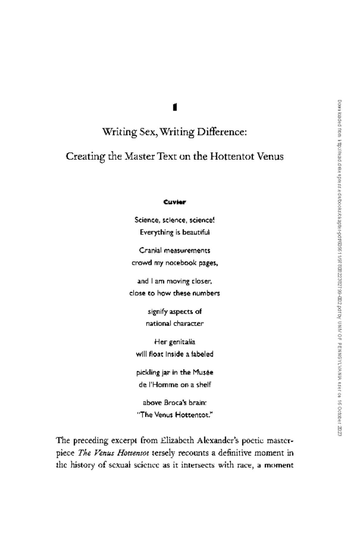 Sharpley Whiting Writing Sex Writing Difference I Writing Sex Writing Difference Creating