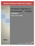 CIC2601 - Unisa - Computer integration in the classroom - Studocu