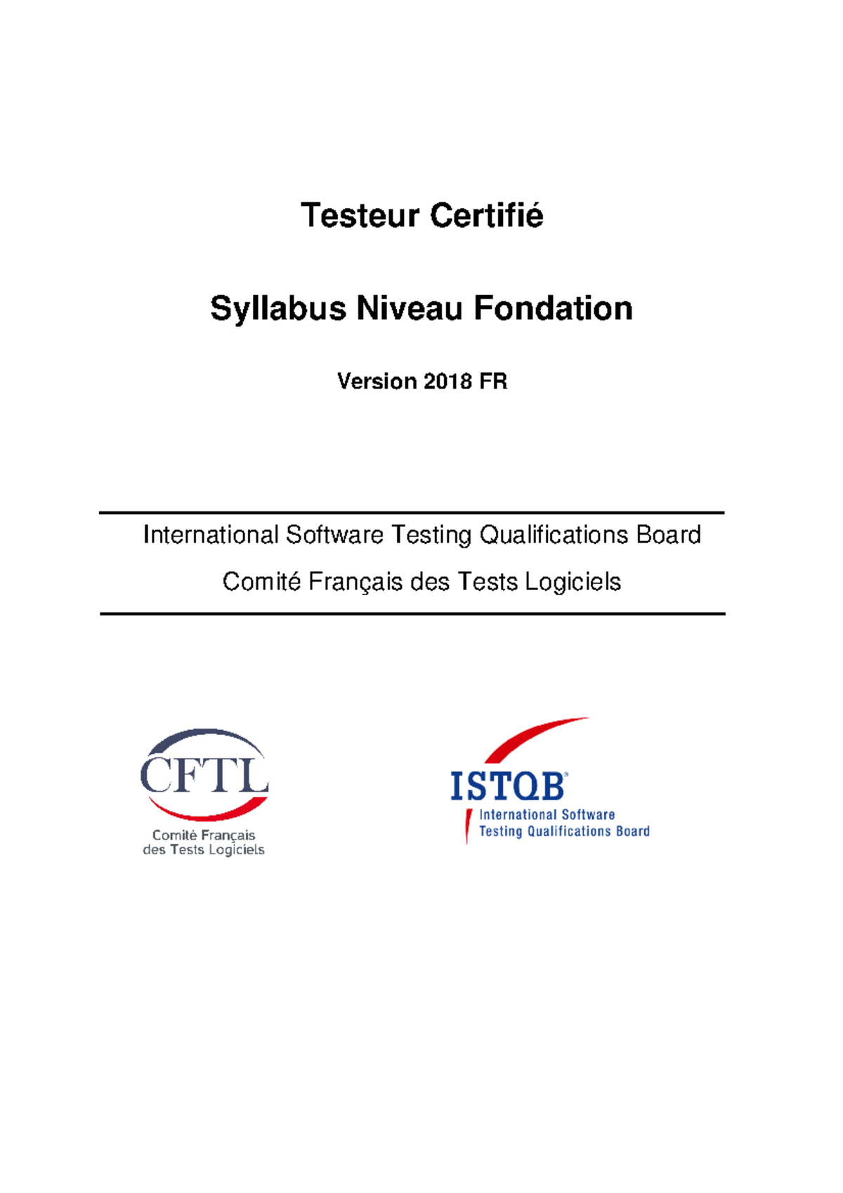 CTFL-Syllabus-2018-FR - Testeur Certifié Syllabus Niveau Fondation ...