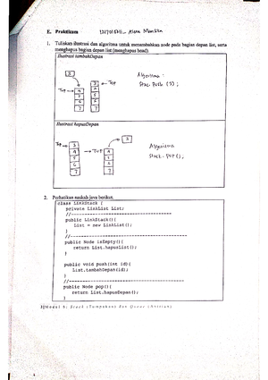 Praktikum Modul 5 - PRAKTIKUM STRUKTUR DATA MODUL 5 Nama : Muhammad ...