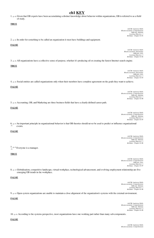 Exam 1 - Tim Waid - Chapter 1: Management: What is it, What Its ...