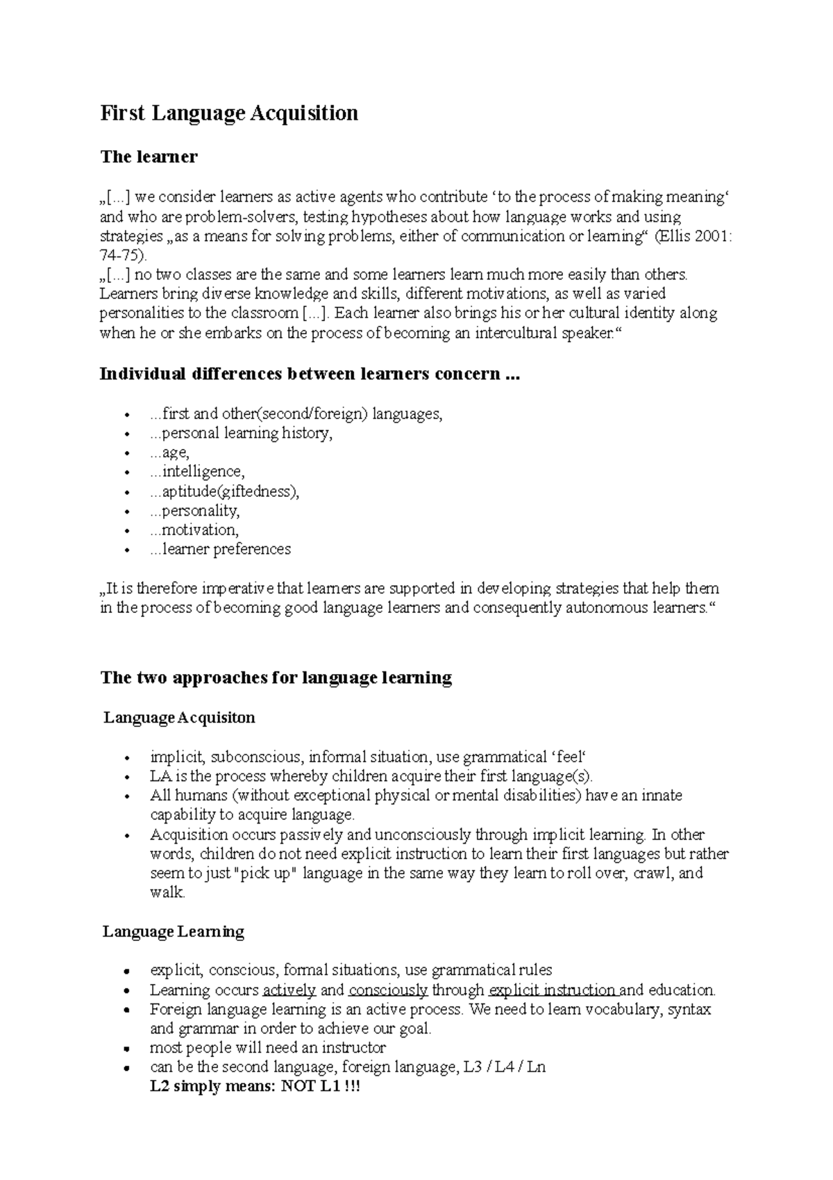 2 First Language Acquisition First Language Acquisition The Learner 2-first-language-acquisition-first-language-acquisition-the-learner