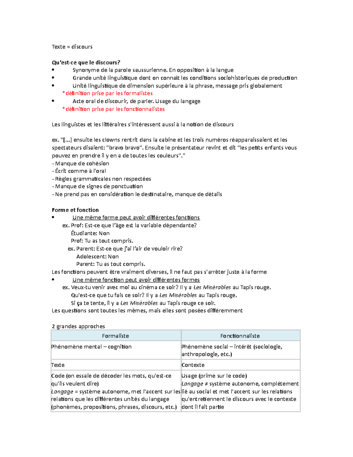 Cours 1 - L'analyse du discours - Texte = discours Qu'est-ce que le ...