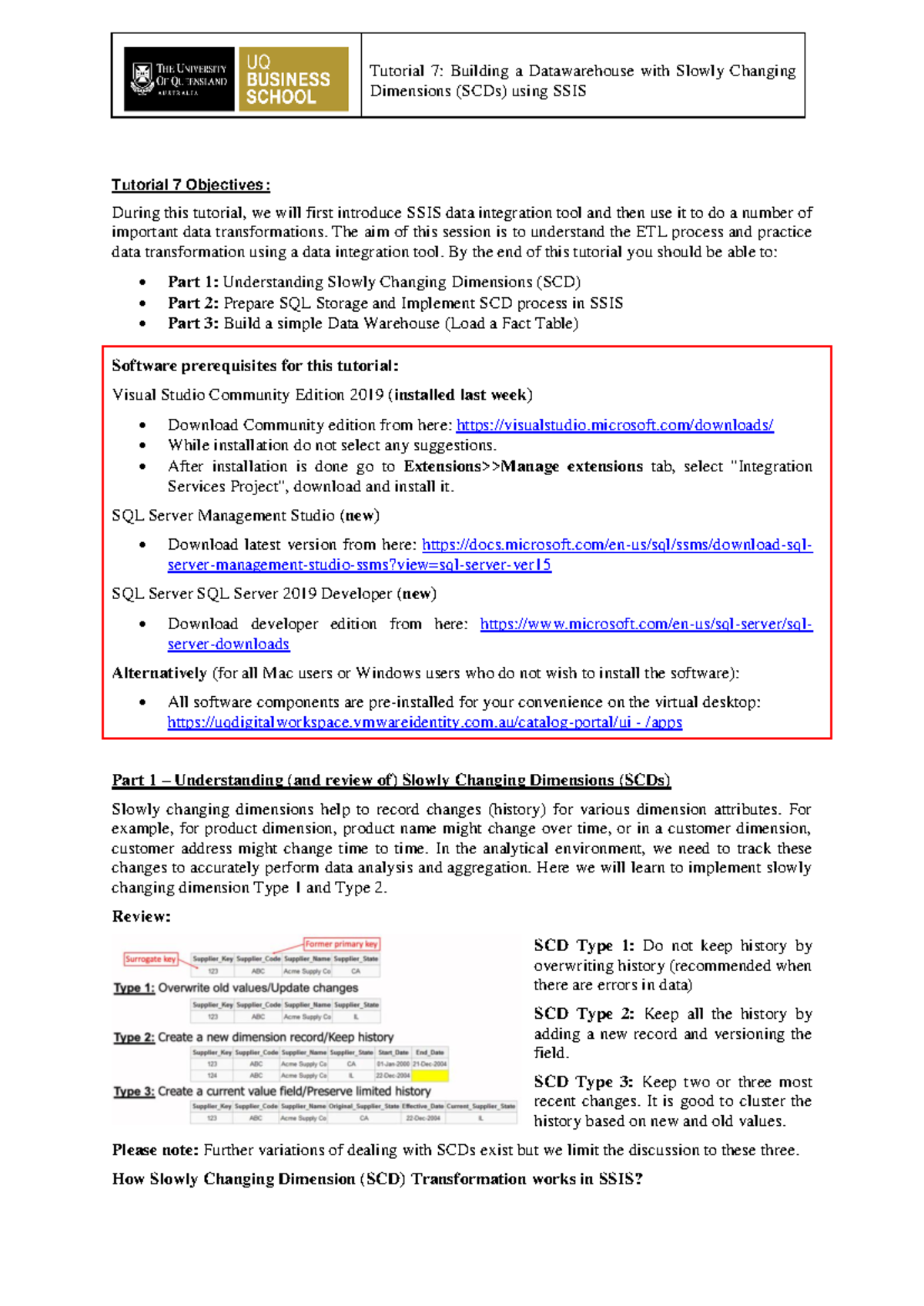 Tutorial 7 - SCD SSIS - Dimensions (SCDs) using SSIS Tutorial 7 ...