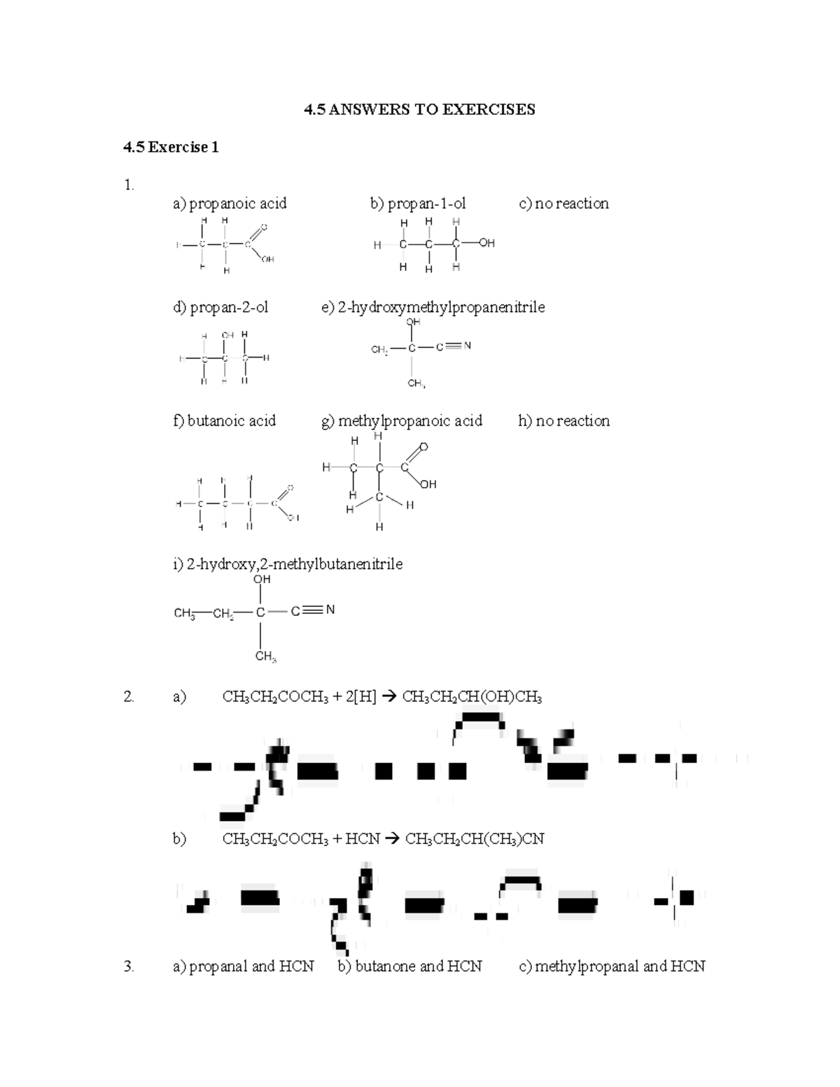 4.5 answers to exercises 2 - 4 ANSWERS TO EXERCISES 4 Exercise 1 1. a ...