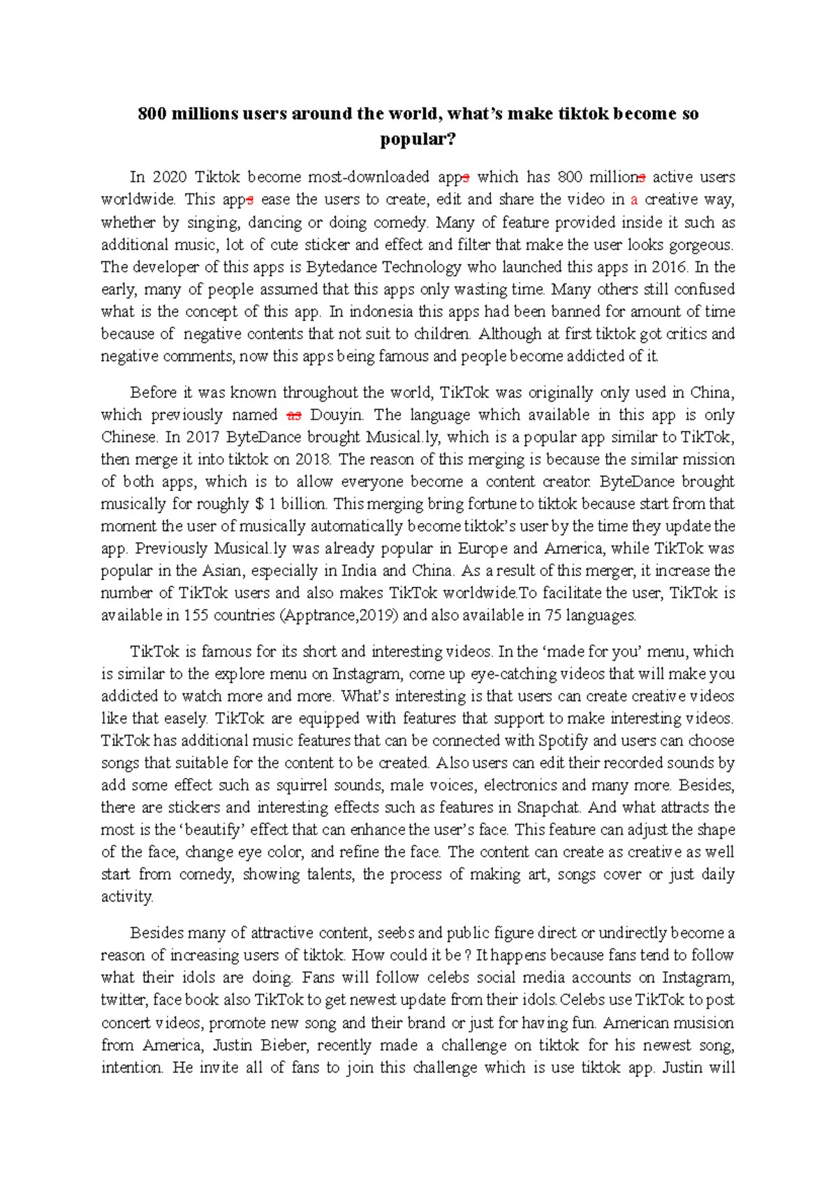 800 millions users around the world, what’s make tiktok become so ...