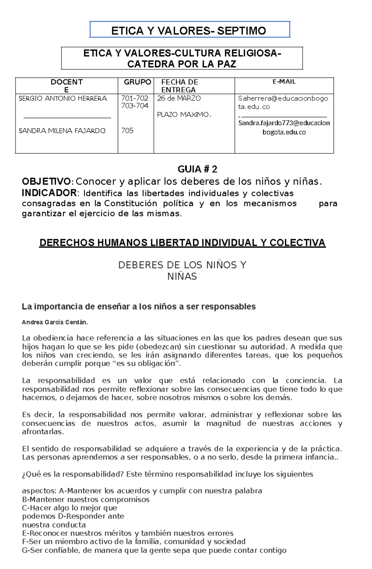 7° Etica 2 - restry - ETICA Y VALORES-CULTURA RELIGIOSA- CATEDRA POR LA ...