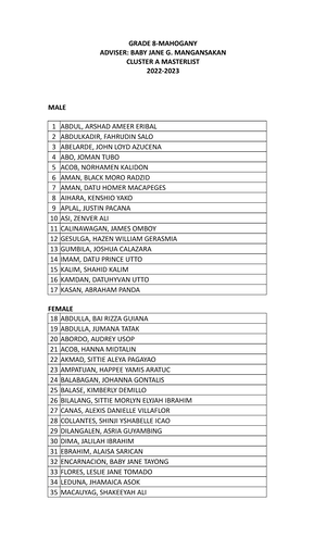 Filipino 8 ( Performance Standards, Transfer, Goals AND Grasps - 2020 ...