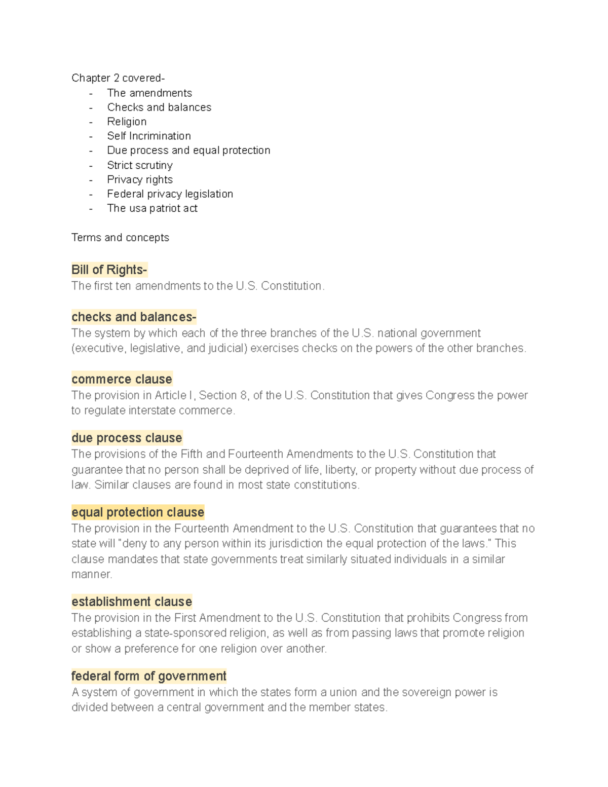 Lgs chapter 2 general notes - Chapter 2 covered- The amendments ...