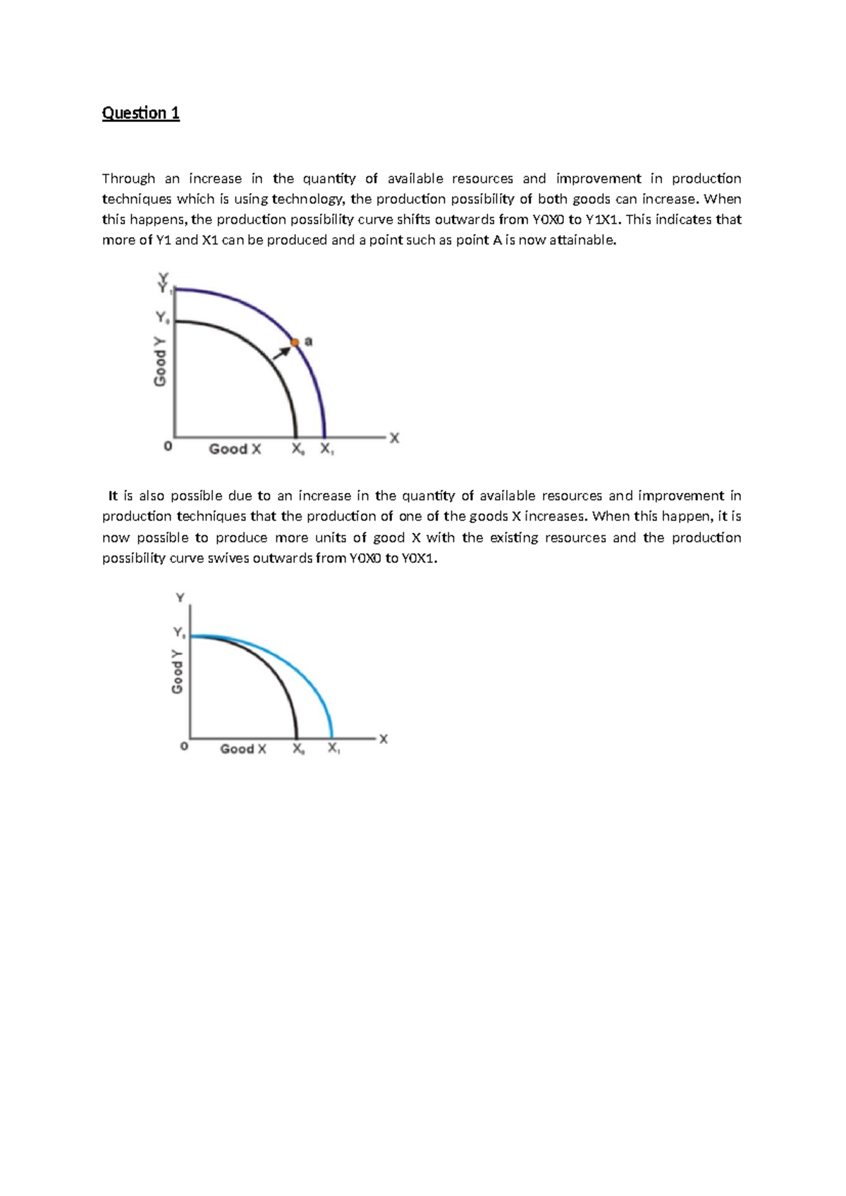 Tutorial answer chapter 1 - Question 1 Through an increase in the ...