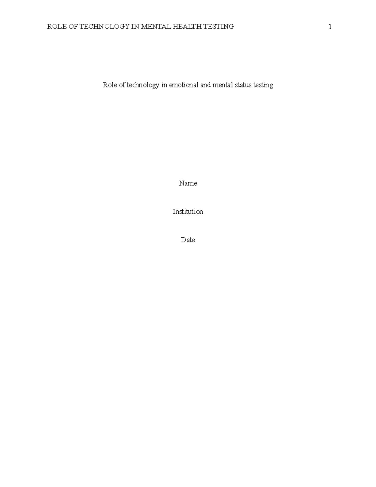 Computerized methods of psychological treatment - Role of technology in ...